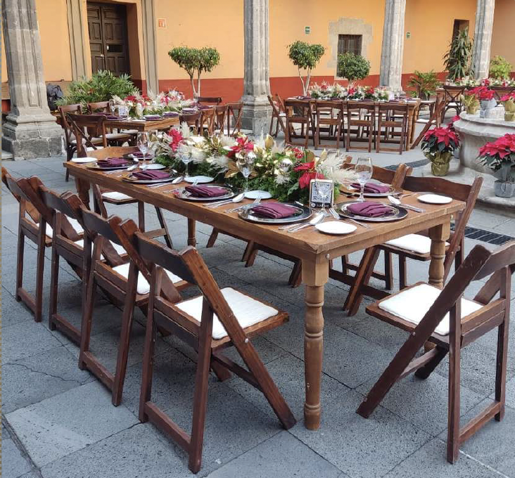 Renta de sillas y mesas en CDMX - Servicio para eventos en CDMX